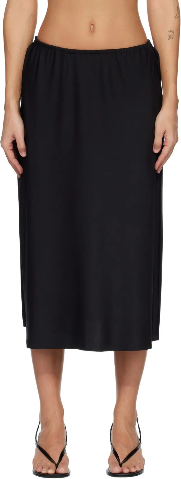 LISA YANG Silk Midi Skirt