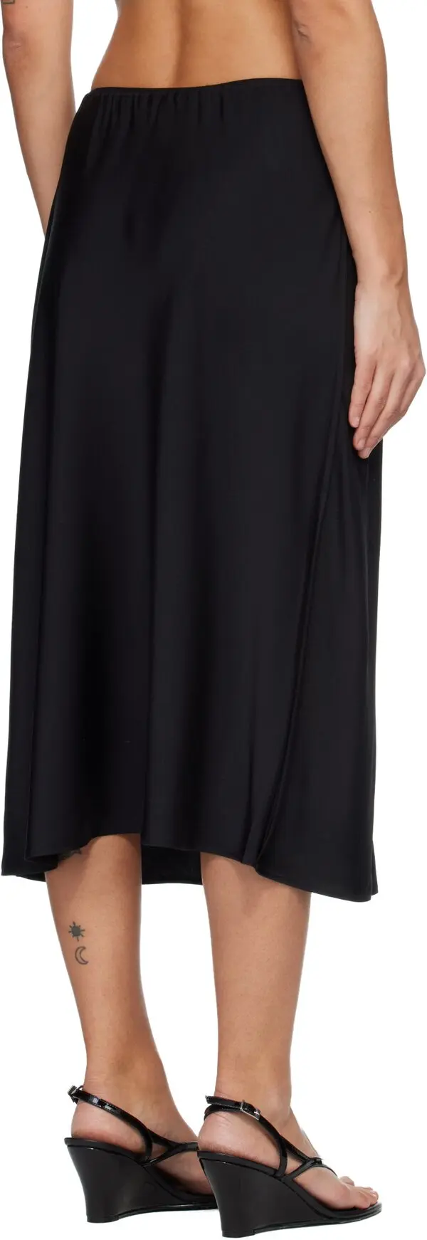 LISA YANG Silk Midi Skirt
