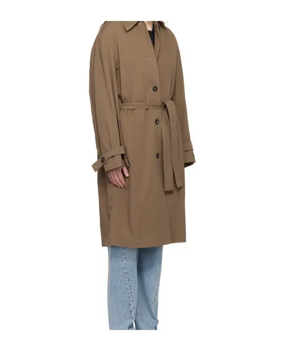 TOTEME Double-breasted Trench Coat - Hazelnut Color