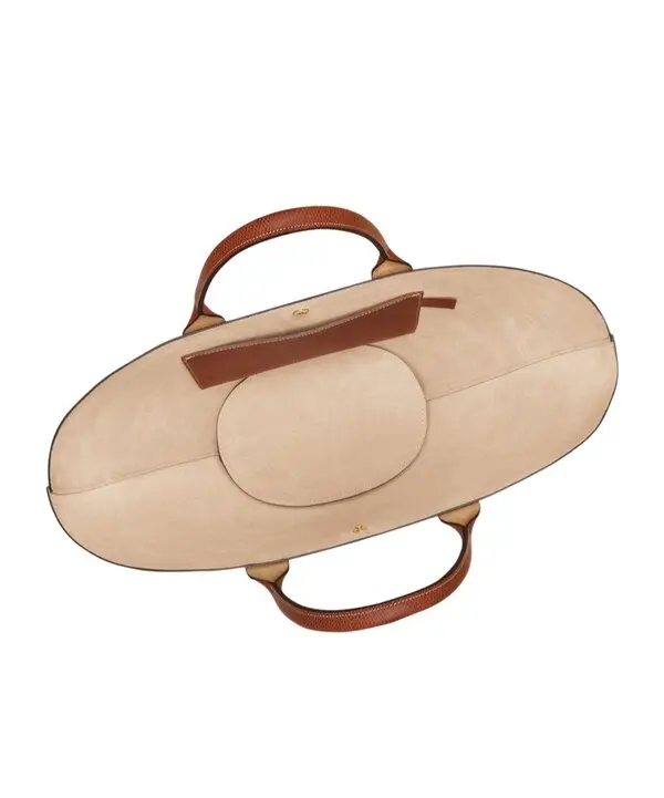 Longchamp Xl Épure Logo Debossed Tote Bag - Brown