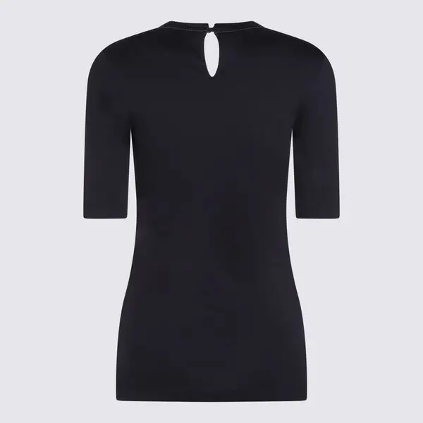 Brunello Cucinelli Embellished Round Neck T-shirt - Black