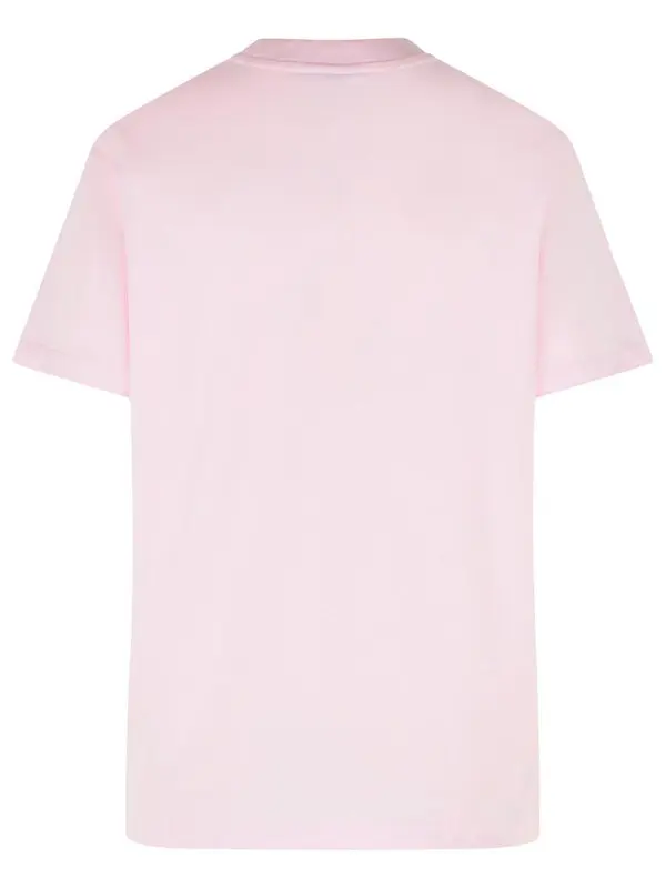 GANNI Poodle Logo Printed Cotton T-shirt