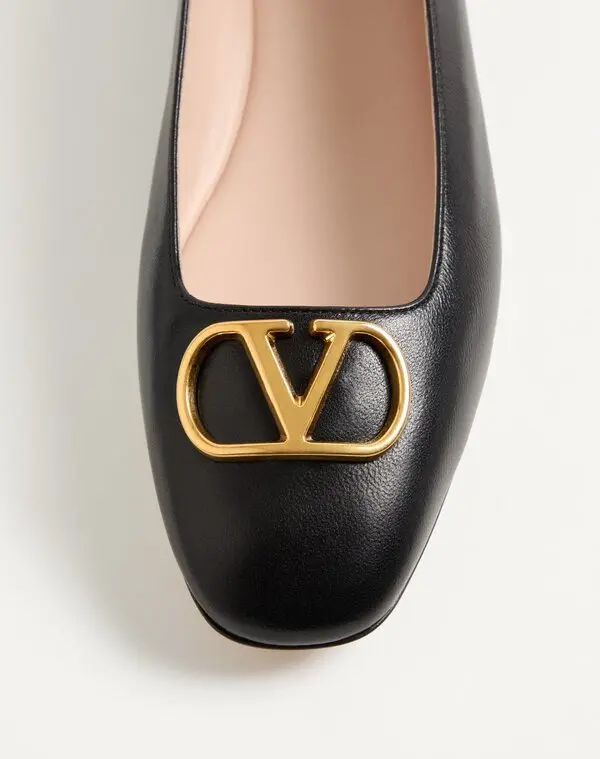 Valentino Garavani Vlogo Signature Slip-on Ballet Flats - Black