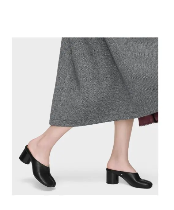 MAISON MARGIELA Tabi Split-toe Heeled Mules - Black