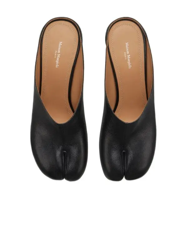 MAISON MARGIELA Tabi Split-toe Heeled Mules - Black