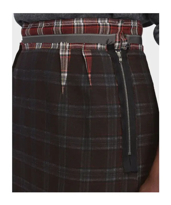 MAISON MARGIELA Faded Check Skirt