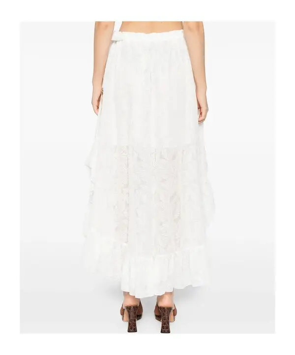 Zimmermann Daylight Ruffled Midi Skirt