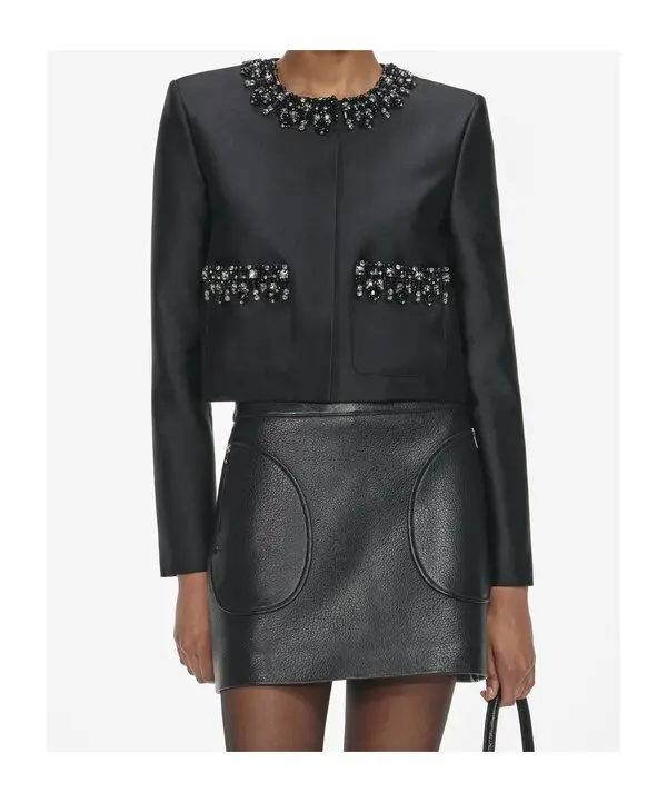 SELF-PORTRAIT Embellished Trim Jacket