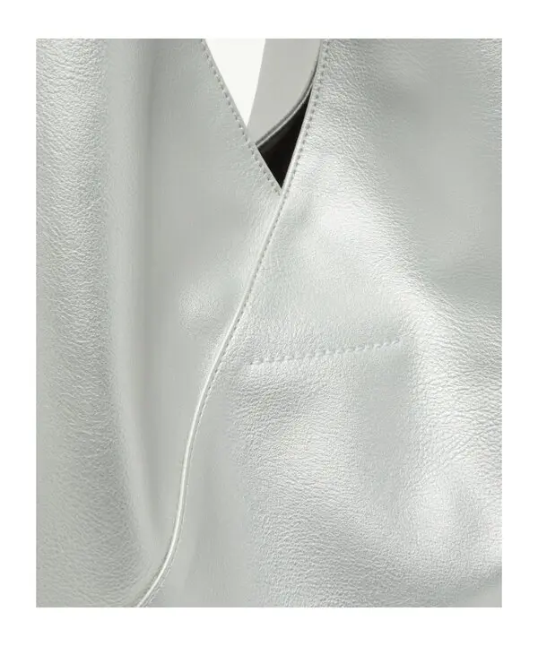 MAISON MARGIELA Japanese Logo Detailed Tote Bag - Silver