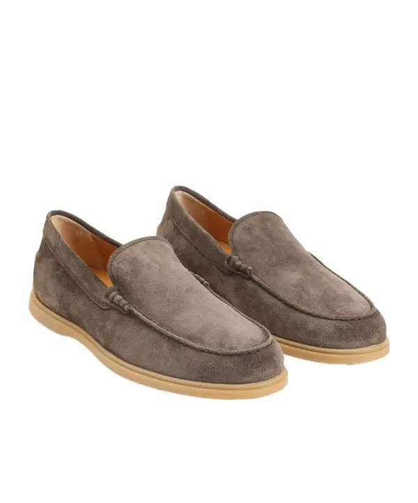 TOD'S Slip-on Loafers With Logo Detail - Brown
