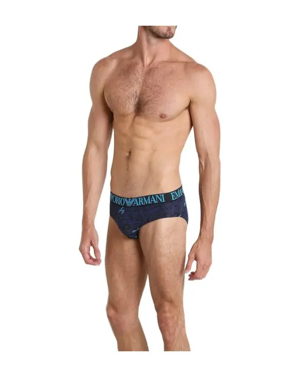 Emporio Armani Logo Detail Panties - Nude