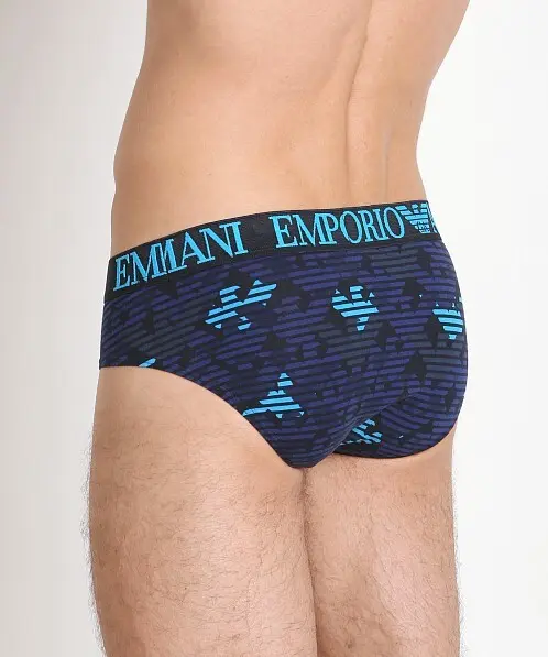Emporio Armani Logo Detail Panties - Nude