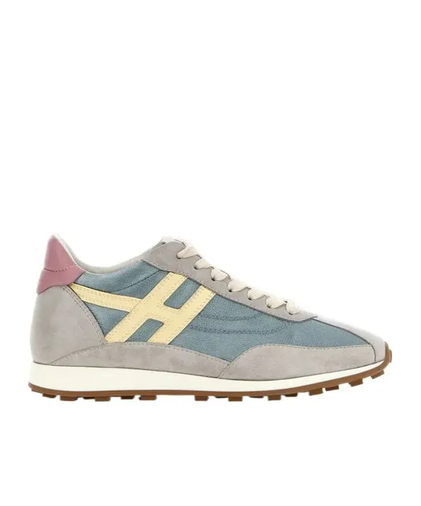 Hogan Athletic Sneakers - Light Blue, Yellow, Gray