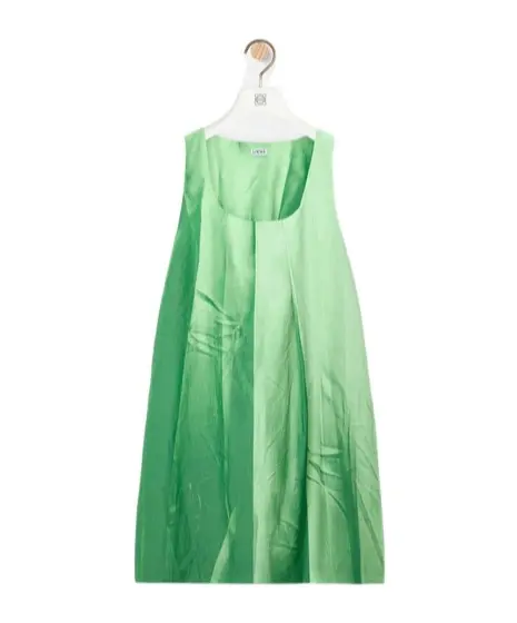Loewe Sleeveless Shift Dress With Double L Embroidery