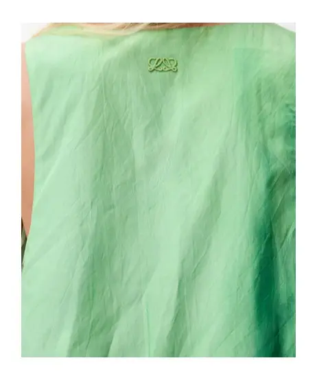 Loewe Sleeveless Shift Dress With Double L Embroidery