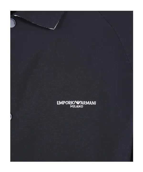 Emporio Armani Logo-print Lightweight Jacket - Black