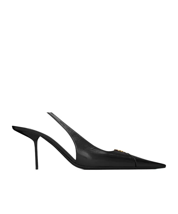 Saint Laurent Babylone Bretuil Slingback Pumps - Black