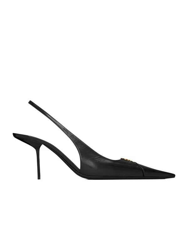 Saint Laurent Babylone Breteuil Slingback Pumps - Black
