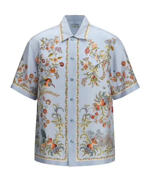 Etro Oversized Flora Fauna Print Shirt