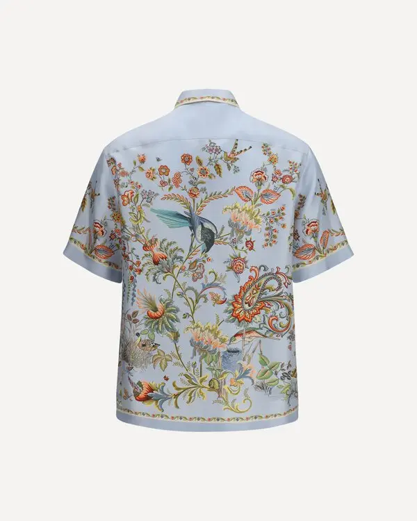 Etro Oversized Flora Fauna Print Shirt