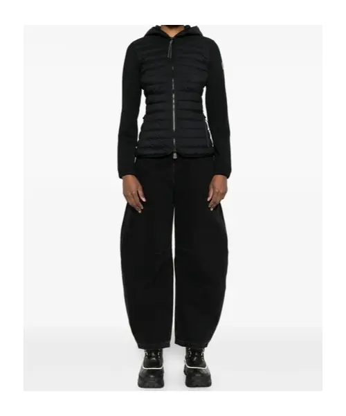 Moncler Hooded Panelled Down Jacket