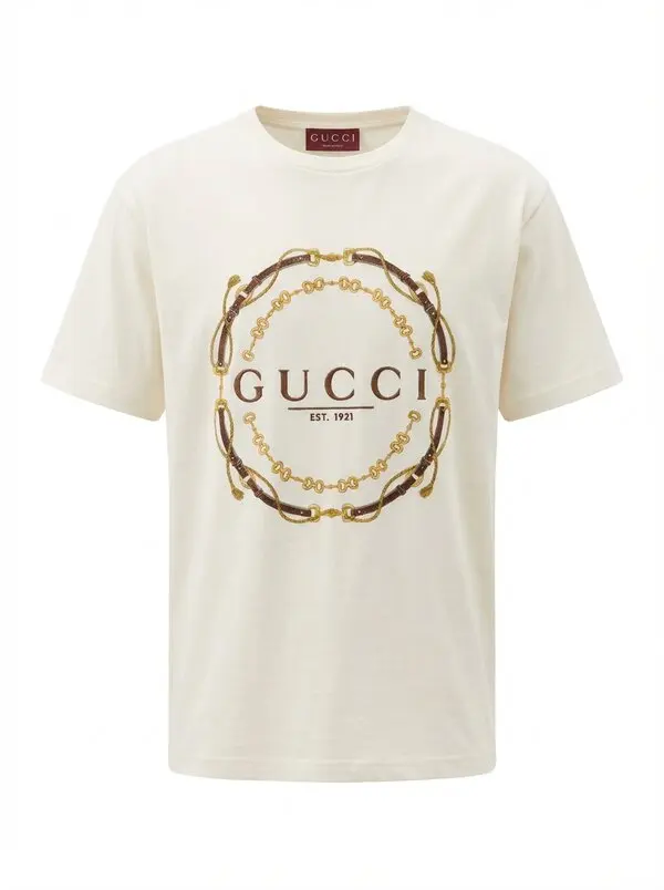 Gucci Logo Printed Cotton T-shirt
