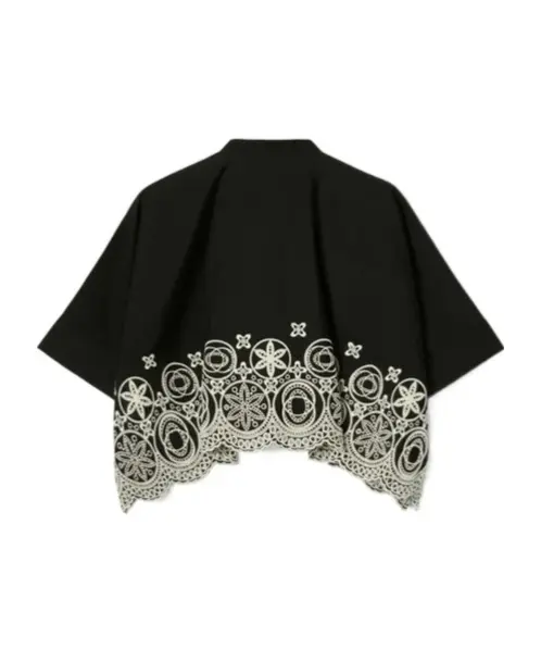 La DoubleJ Embroidered Cropped Shirt
