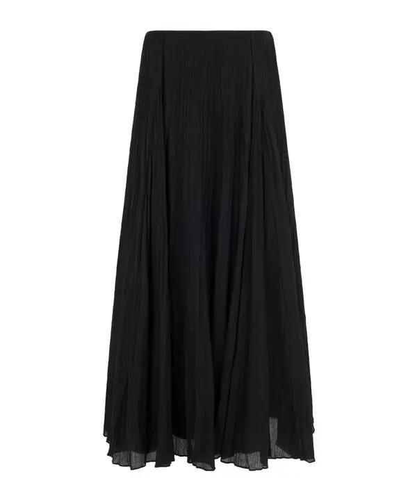 Vince Crinkled Maxi Skirt - Black