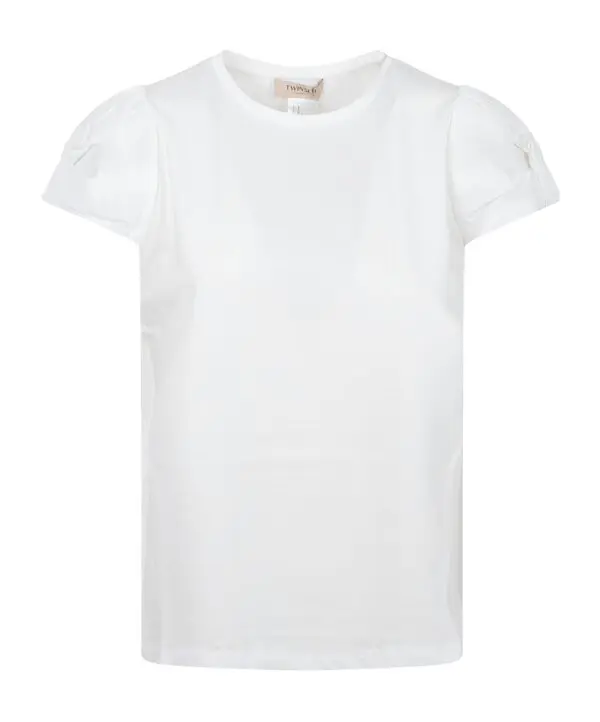 TWINSET Crew Neck Casual T-shirt - White