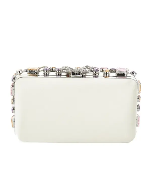 SELF-PORTRAIT Crystal Embellished Shoulder Bag - Multicolor