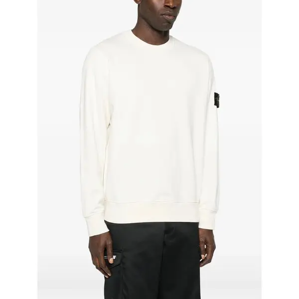 Stone Island Logo Patch Crewneck Sweatshirt - No