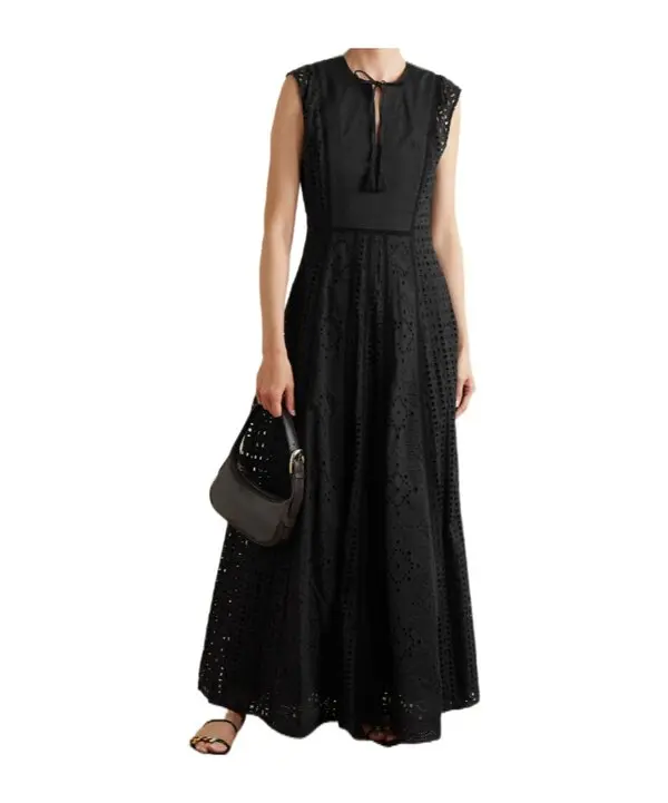 Veronica Beard Alina Tie-detailed Dress With Cutout