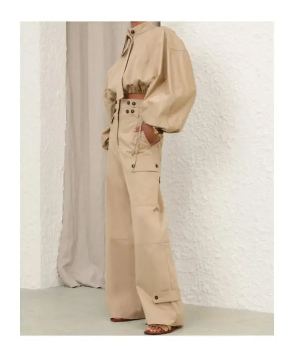 Zimmermann Rebellion Cropped Drawstring Jacket