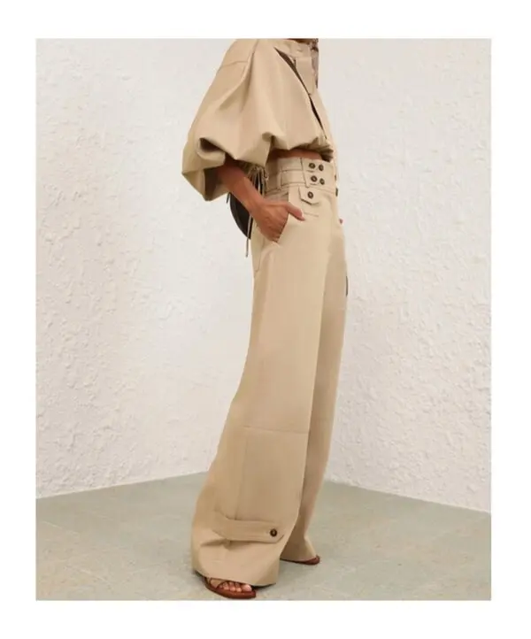 Zimmermann Rebellion Cropped Drawstring Jacket