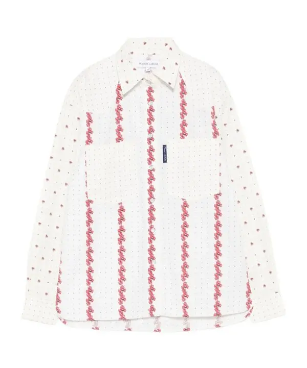 Maison Labiche Long Sleeve Shirt With Patch Pocket