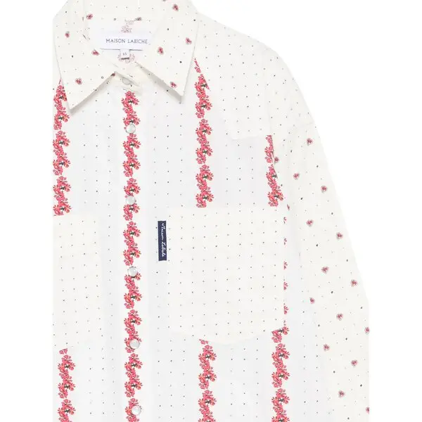 Maison Labiche Long Sleeve Shirt With Patch Pocket