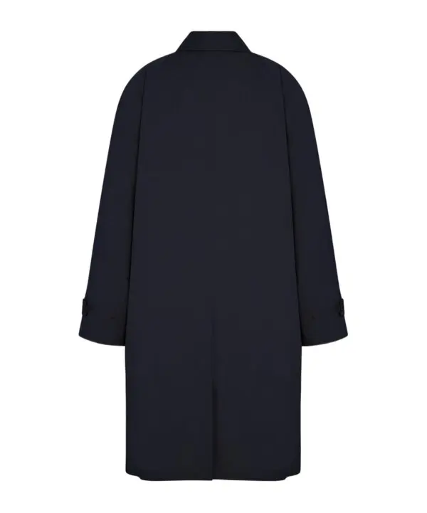 THE ROW Single-breasted Long Coat - Deep Navy Blue