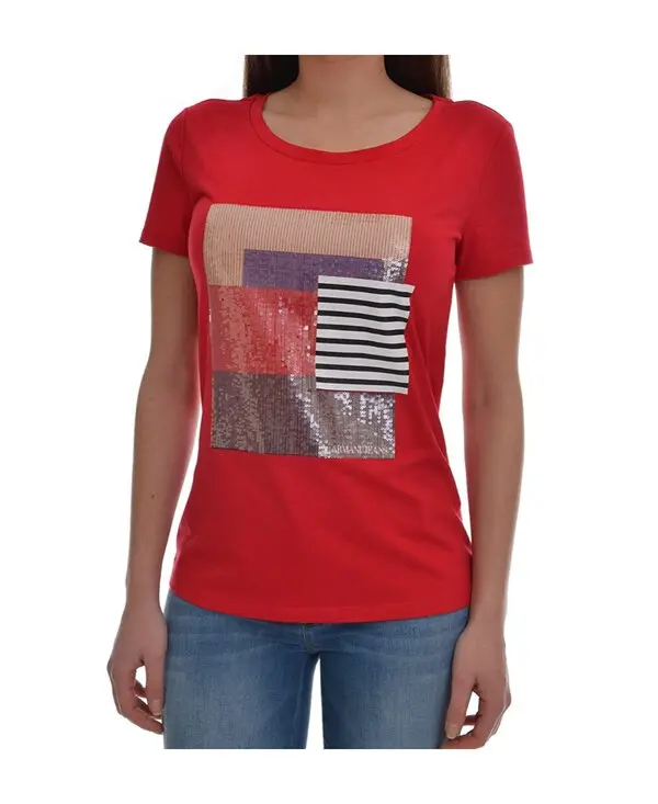 Emporio Armani Embellished Round Neck T-shirt