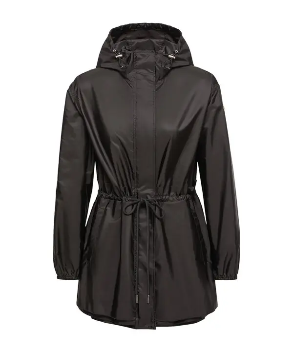 Moncler Weteau Hooded Jacket With Drawstring Waist - Black