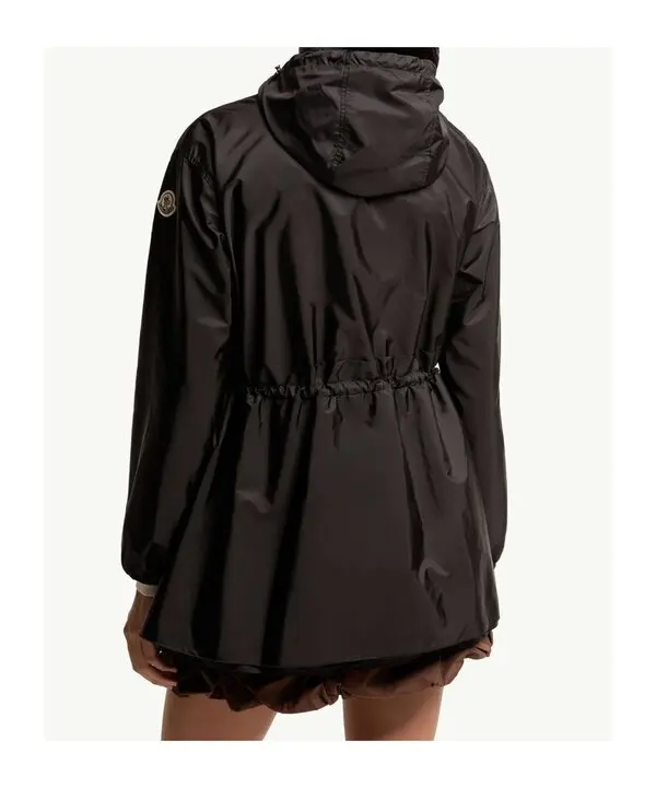 Moncler Weteau Hooded Jacket With Drawstring Waist - Black