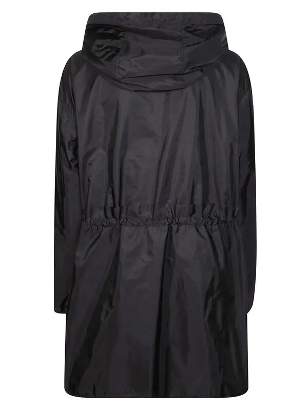 Moncler Logo Patch Hooded Jacket - Black
