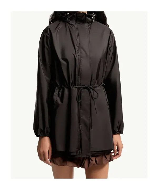 Moncler Logo Patch Hooded Jacket - Black