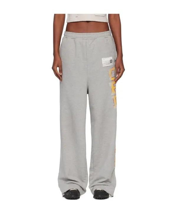 Mihara Yasuhiro Logo-patch Graphic-print Track Pants