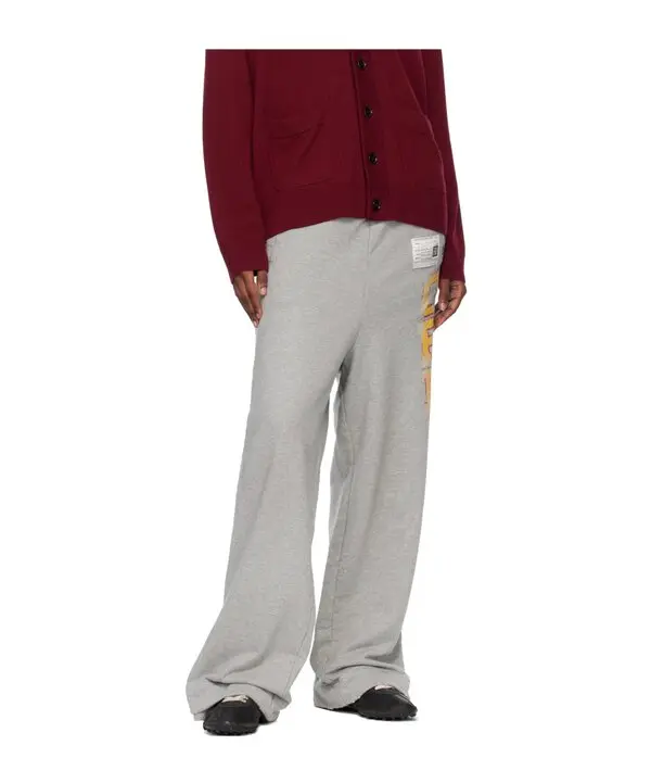 Mihara Yasuhiro Logo-patch Graphic-print Track Pants