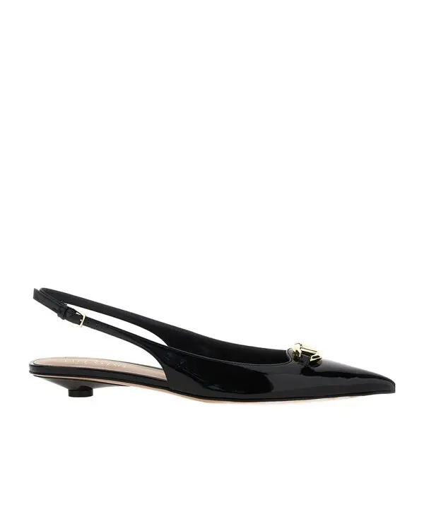 Valentino Garavani Vlogo Signature Pointed Toe Ballerina