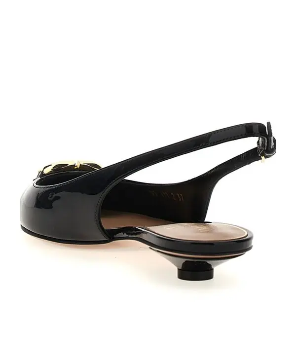 Valentino Garavani Vlogo Signature Pointed Toe Ballerina