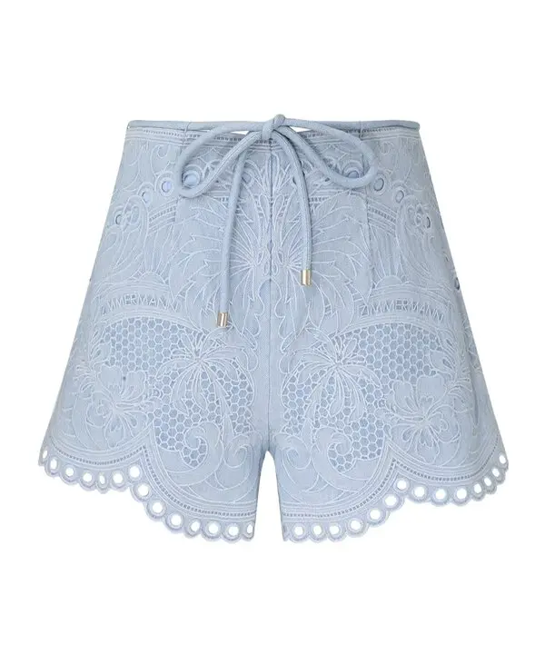 Zimmermann Daylight Denim Shorts - Ice Storm