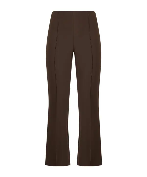 Vince High-waisted Straight-leg Trousers - Green