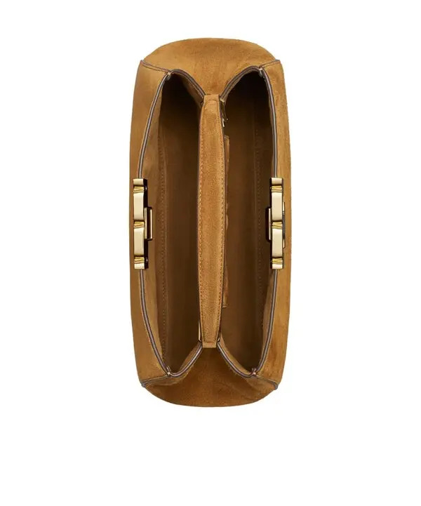 Tory Burch Eleanor Satchel Bag - Caramel