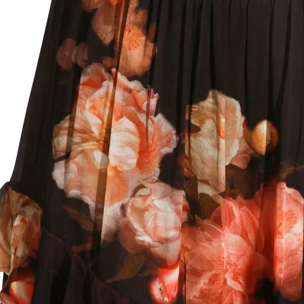 Zimmermann Hypnotic Asymmetric Frilled Midi Skirt